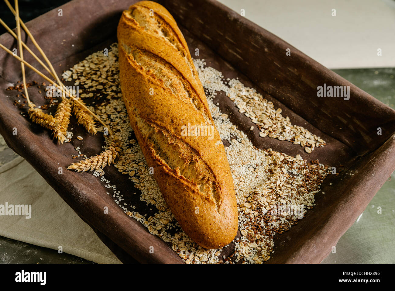 Still life of bread. Bakery Concept Stock Photo - Alamy