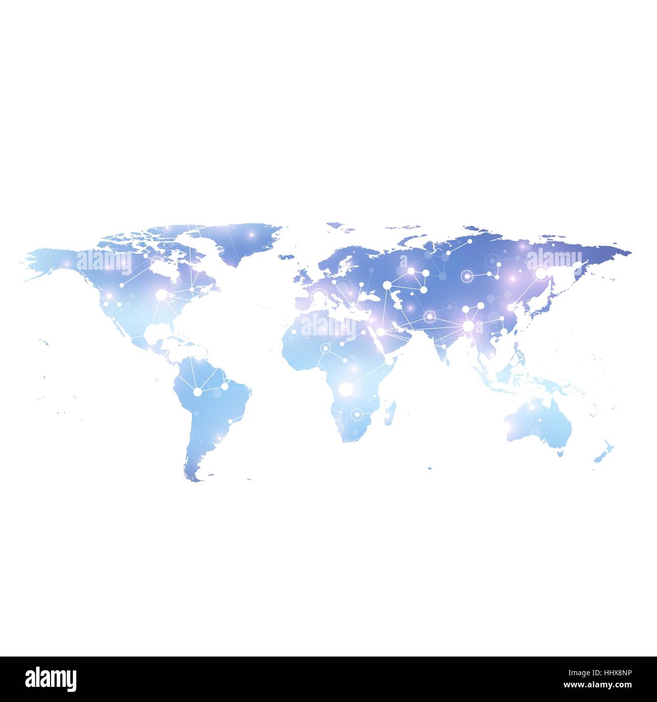 Internet visualization map Cut Out Stock Images & Pictures - Alamy