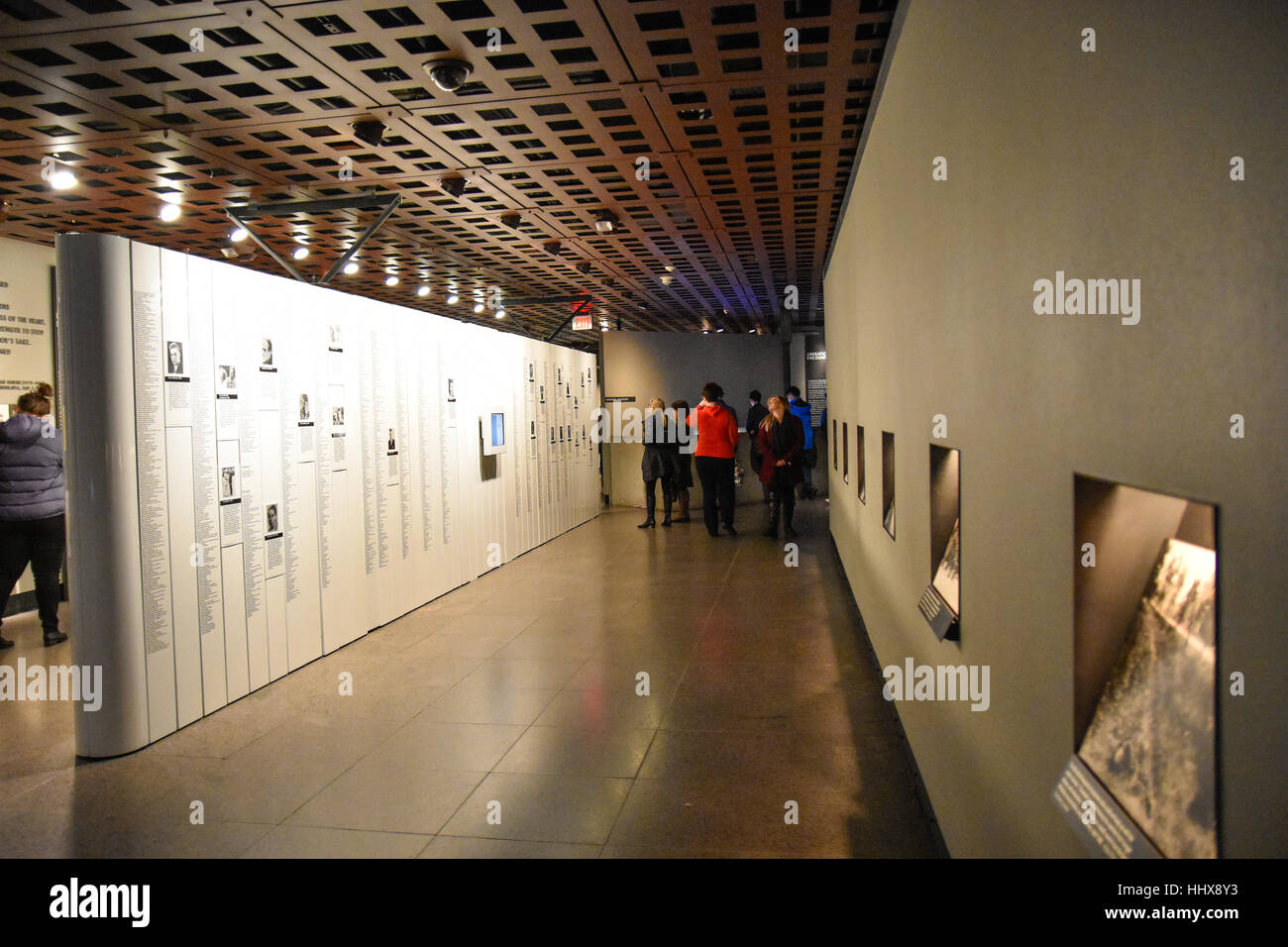 Washington DC, USA - Internal view of the Holocaust Memorial Museum ...
