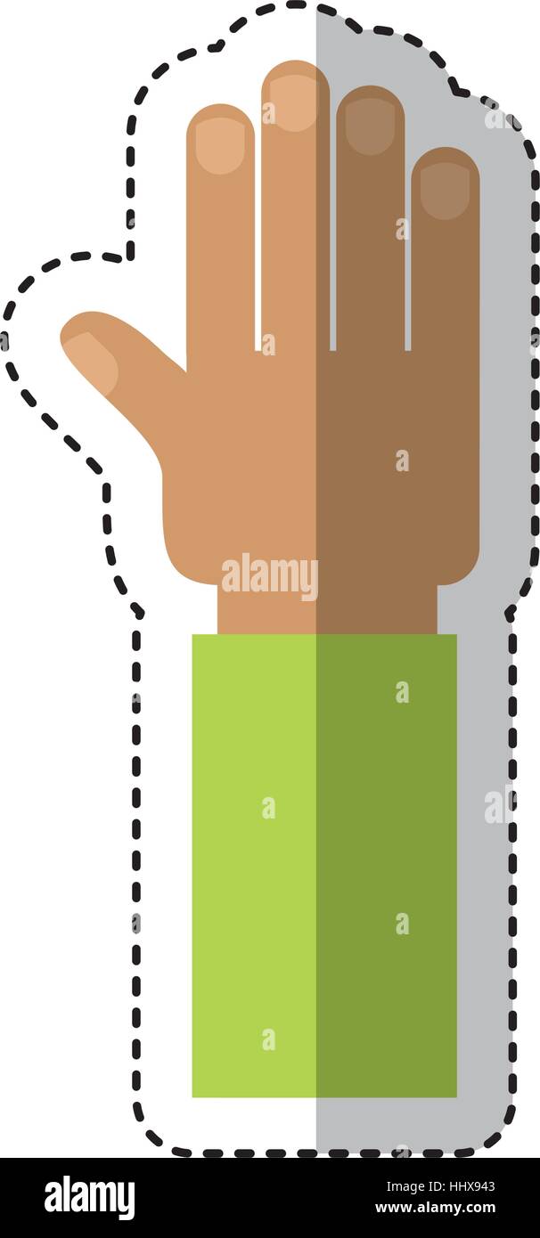 hand human isolated icon vector illustration design Stock Vector Image ...