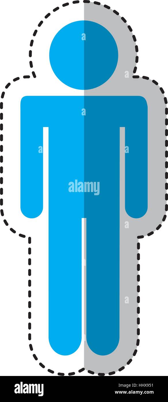 human figure silhouette icon vector illustration design Stock Vector ...