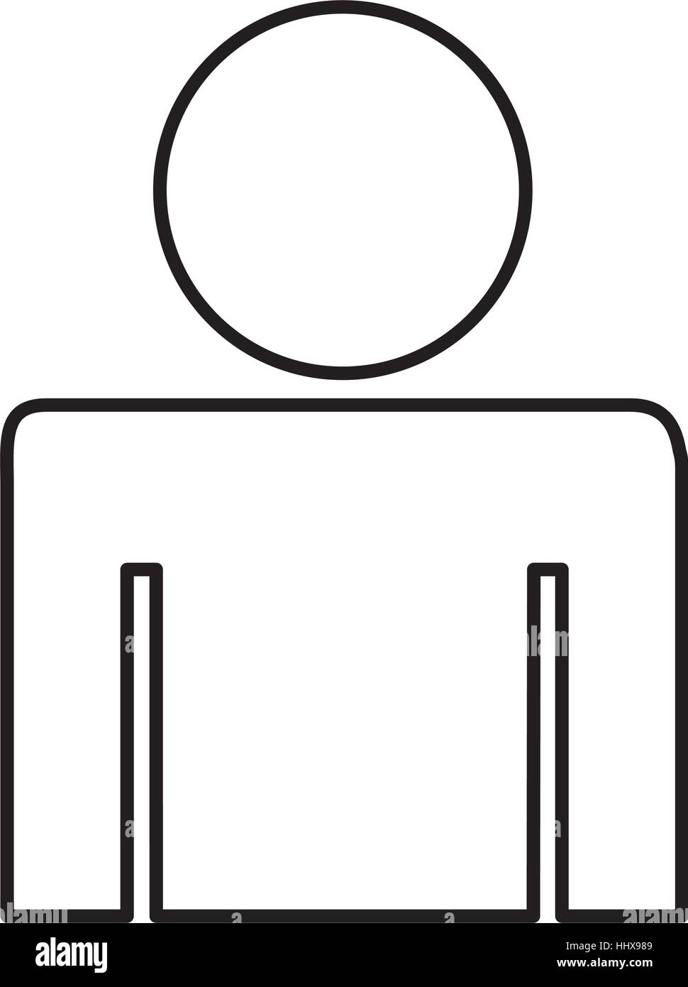 human figure silhouette icon vector illustration design Stock Vector ...