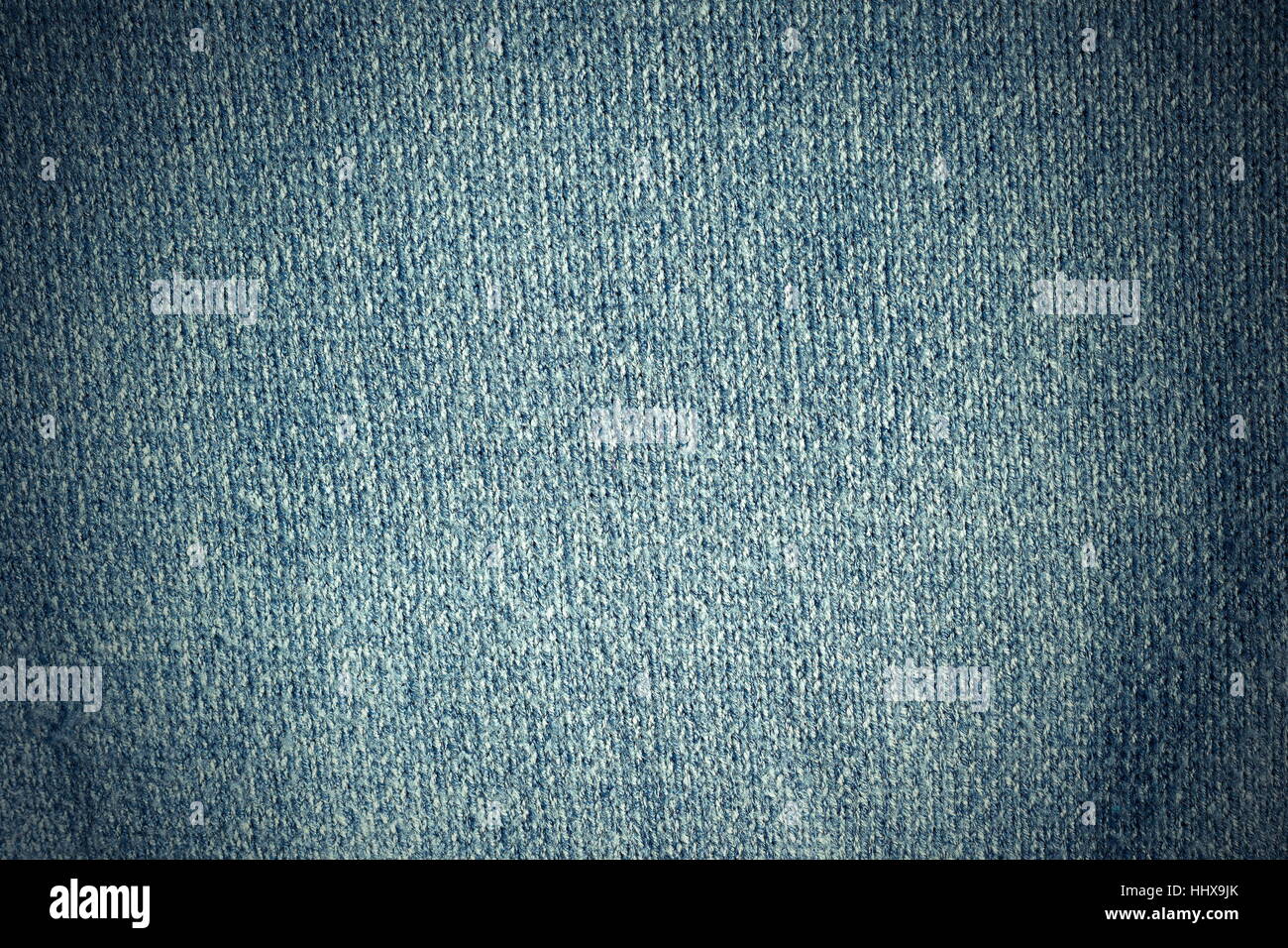 texture of blue crocheted material with vignette Stock Photo - Alamy