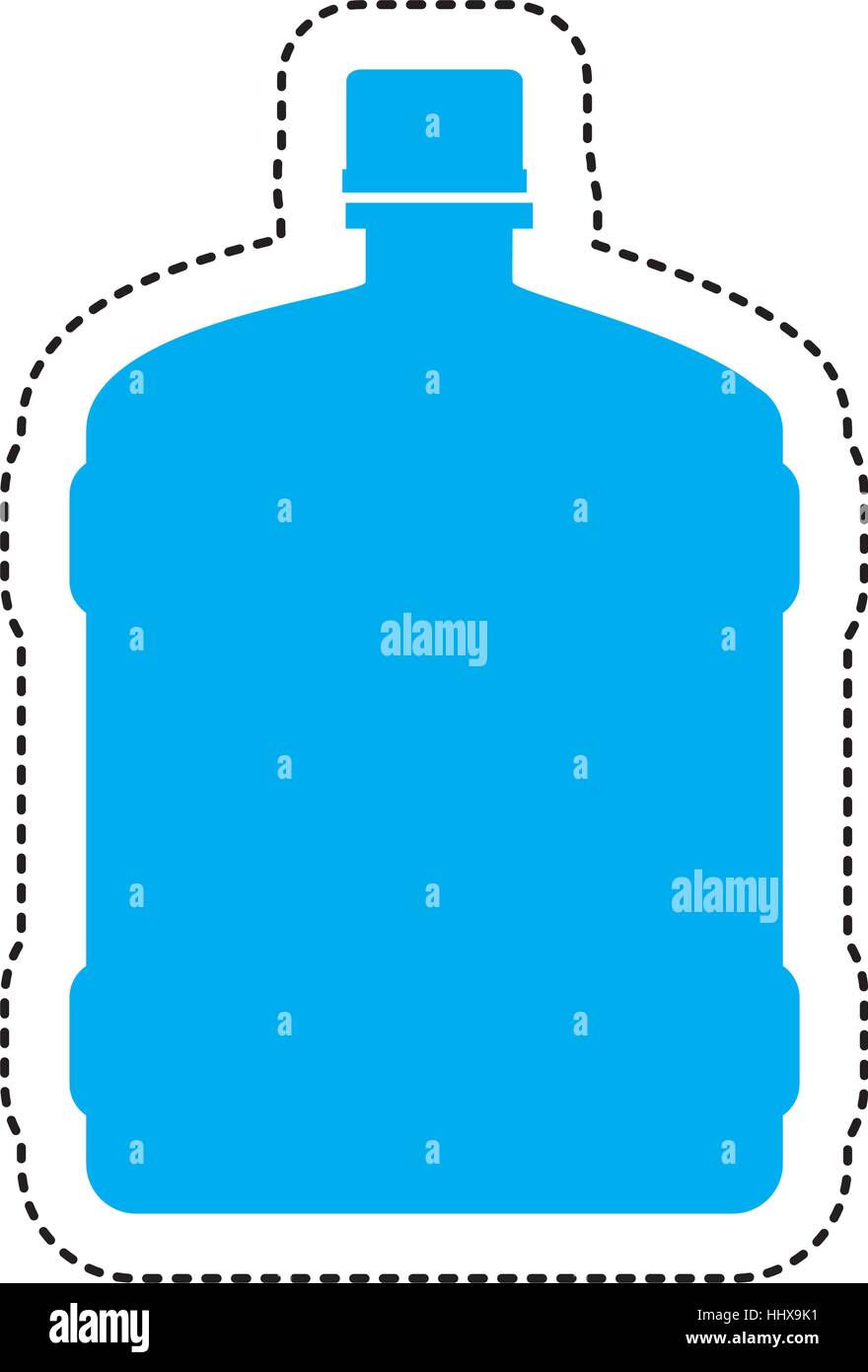 water big bottle isolated icon vector illustration design Stock Vector ...