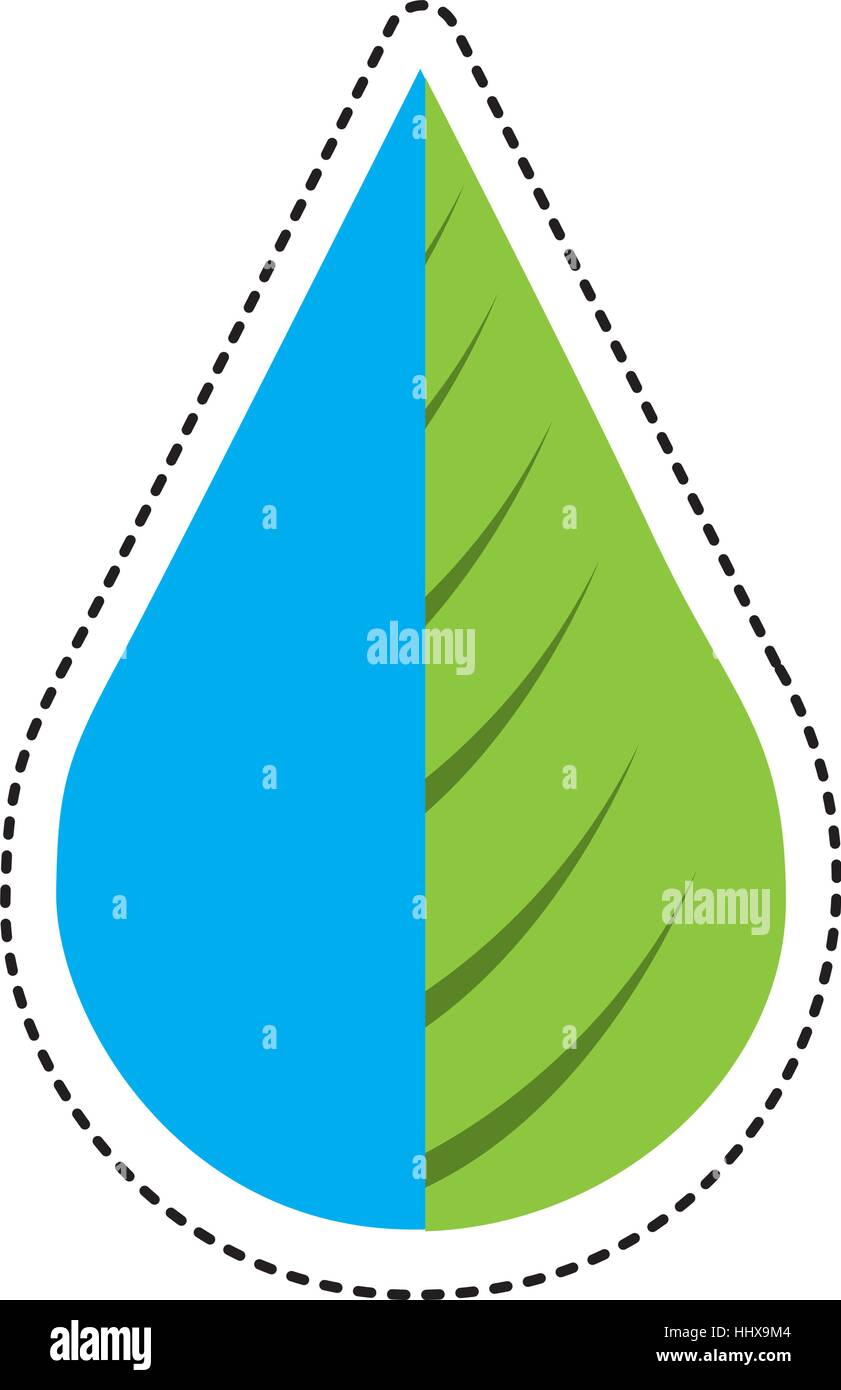 water drop and leaf plant vector illustration design Stock Vector Image ...