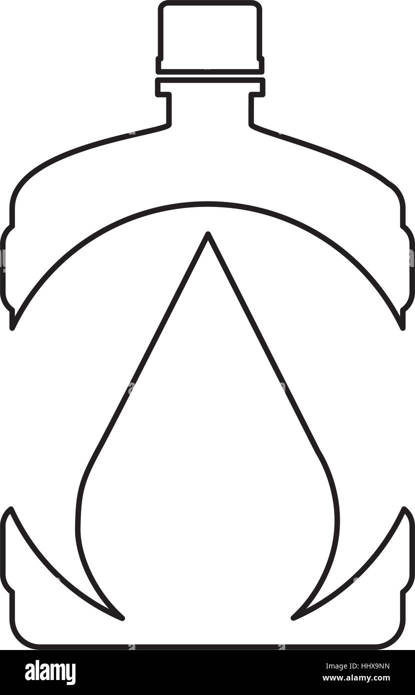 water big bottle isolated icon vector illustration design Stock Vector ...