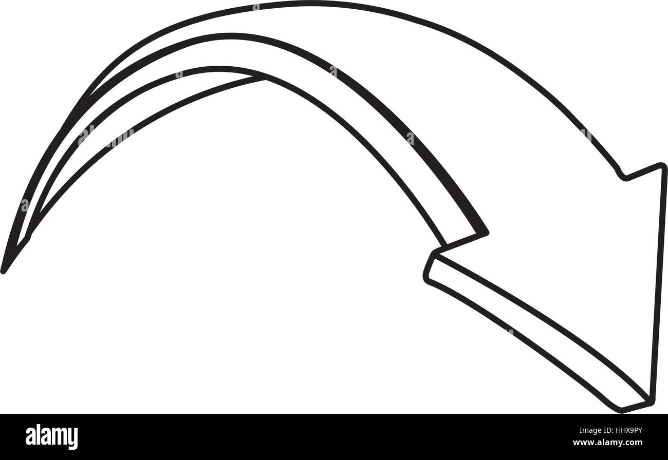 arrow monochrome isolated icon vector illustration design Stock Vector ...