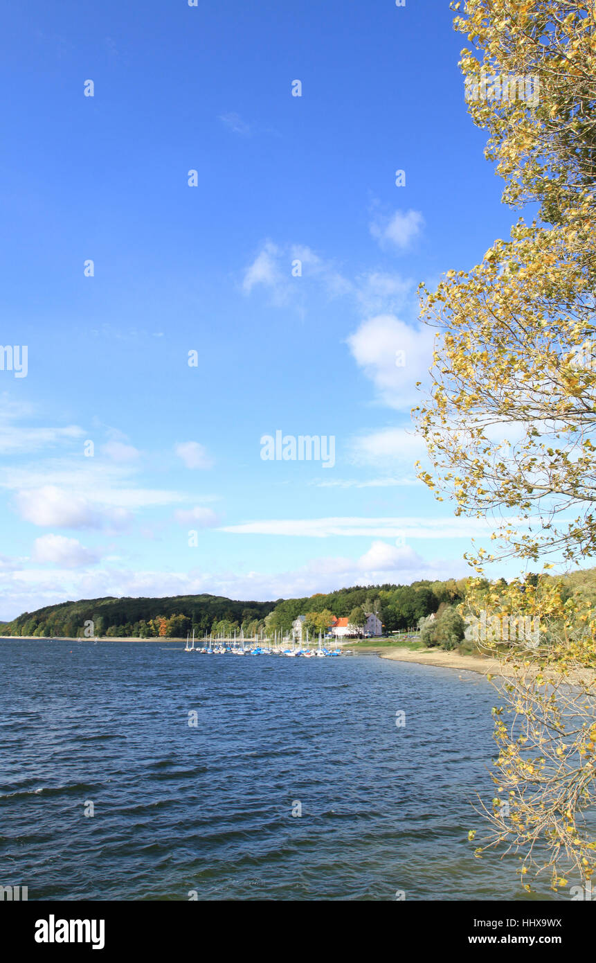 artificial lake, yacht, sailing boat, sailboat, dam, rowing boat, boat ...