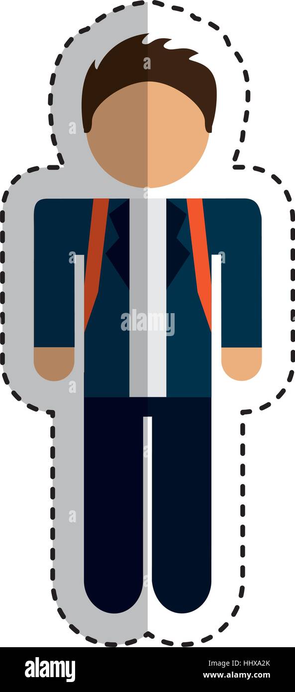 Little Boy Student Avatar Vector Stock Vector Images - Alamy