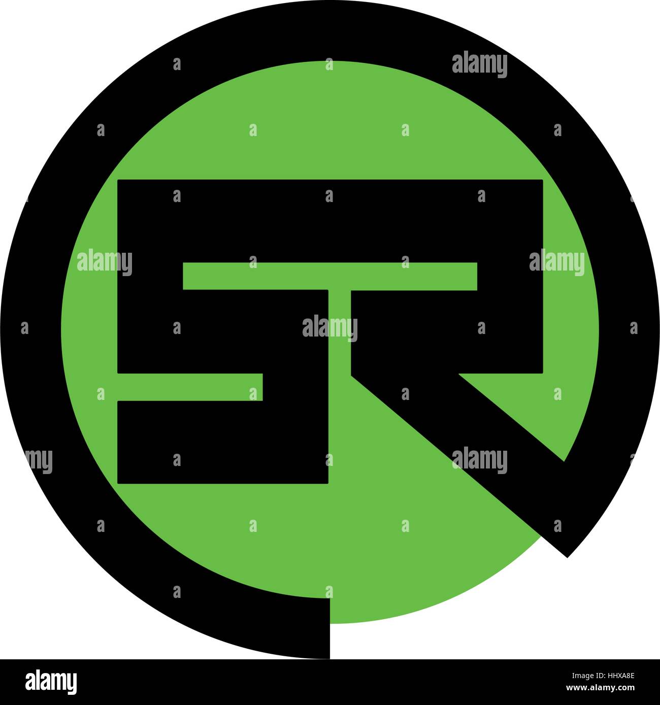 Green SR Logo Design Concept. EPS 8 supported Stock Vector Image & Art ...