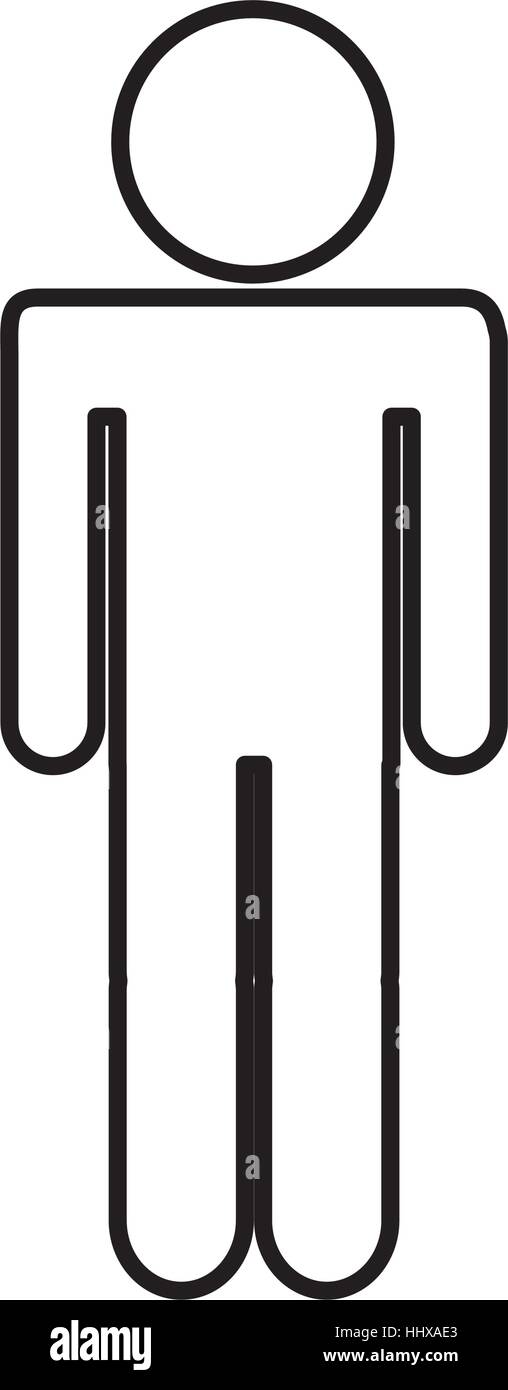 human silhouette isolated icon vector illustration design Stock Vector ...