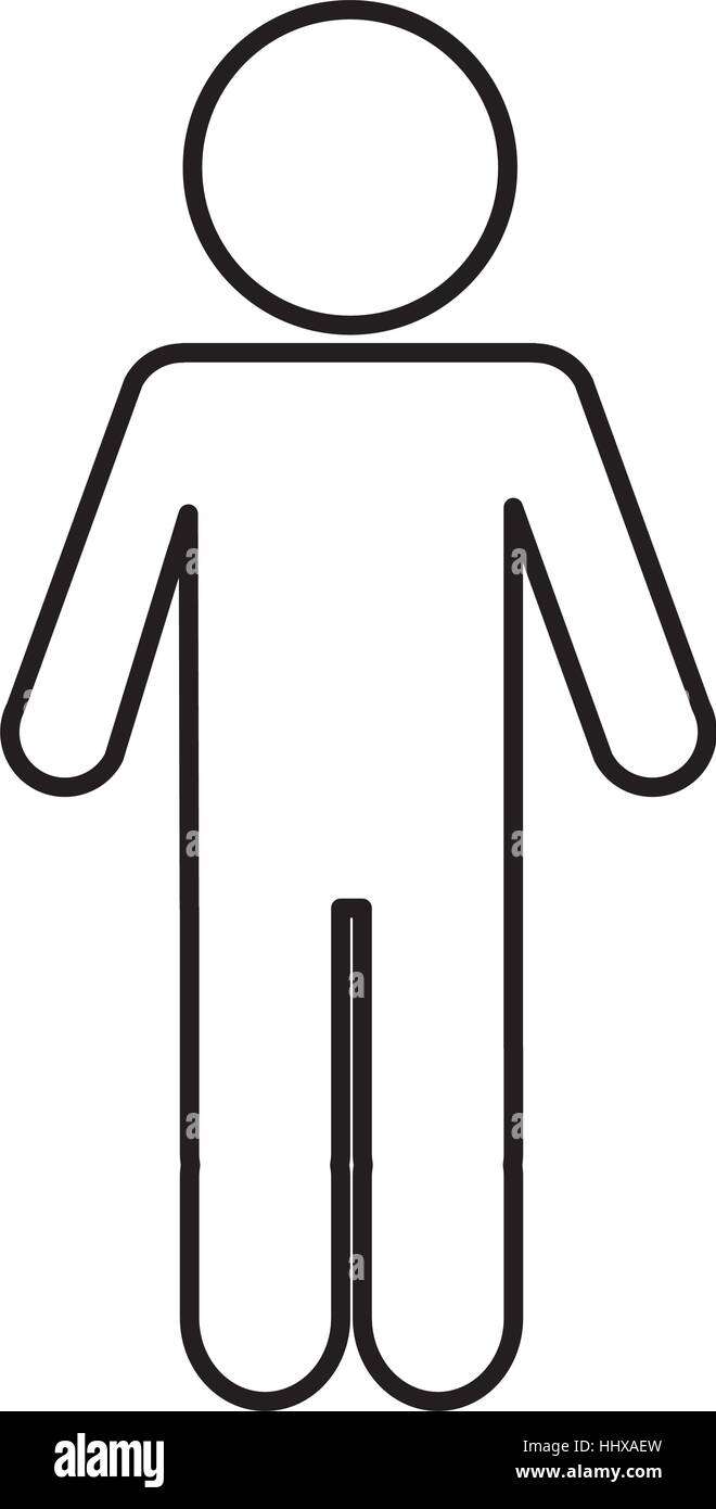 human silhouette isolated icon vector illustration design Stock Vector ...