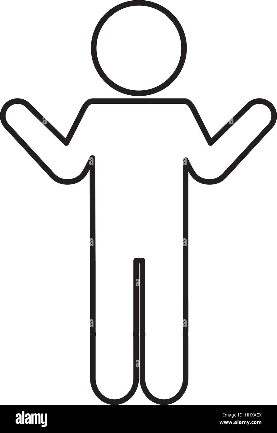 human silhouette isolated icon vector illustration design Stock Vector ...