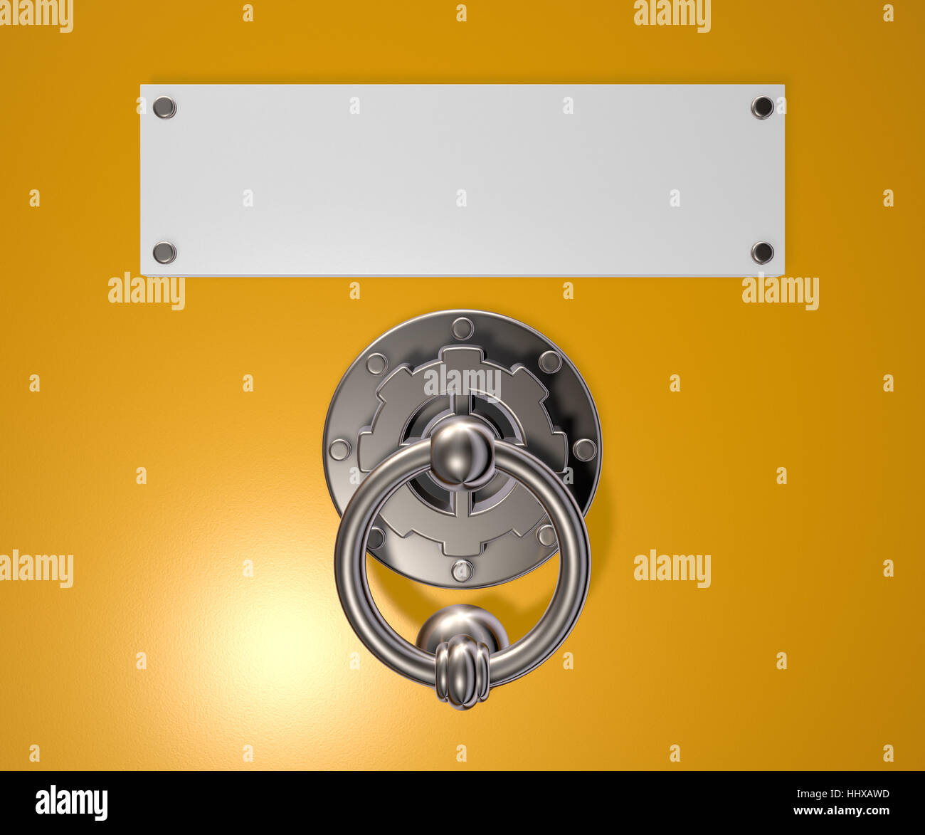 ring, door, metal, knocker, name plate, beater, shield, empty, ring ...
