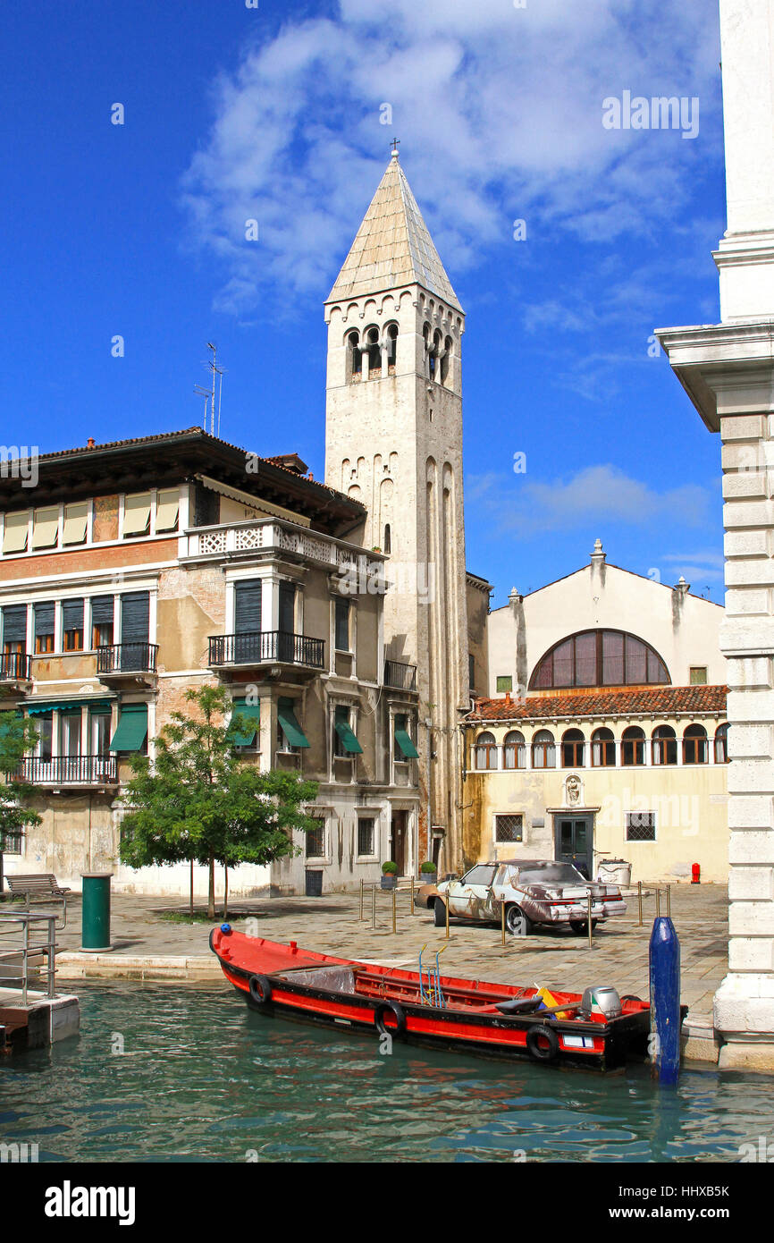 house, building, tower, venice, style of construction, architecture ...