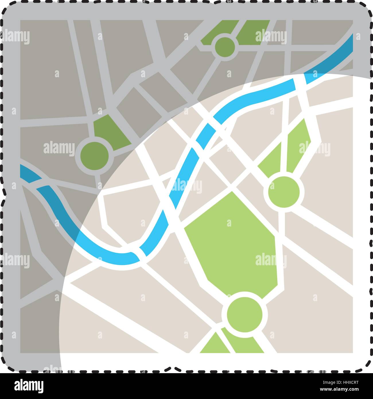 map paper guide isolated icon vector illustration design Stock Vector ...