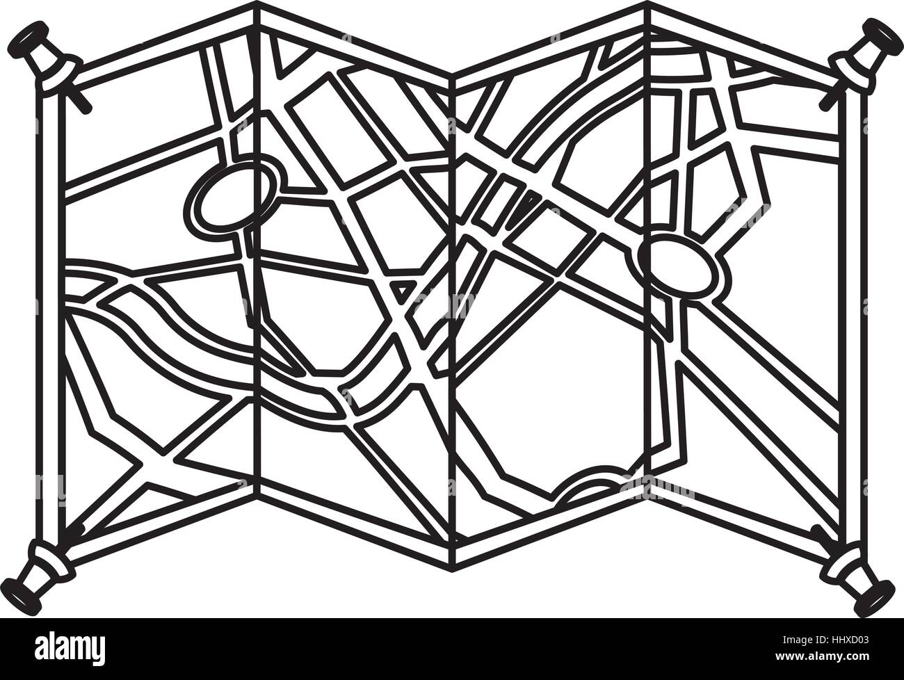 map paper guide isolated icon vector illustration design Stock Vector ...