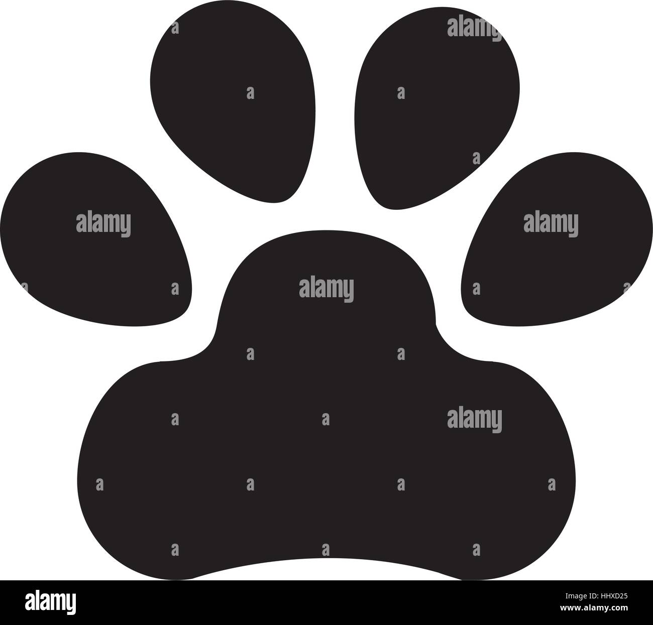 animal footprint isolated icon vector illustration design Stock Vector ...