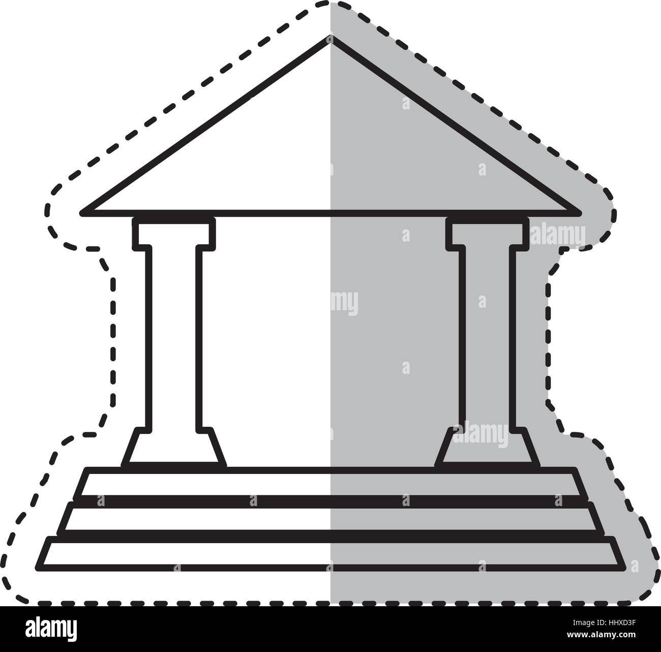 house court isolated icon vector illustration design Stock Vector Image ...