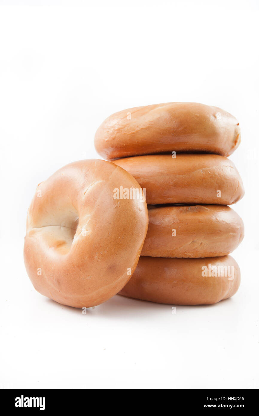 Stack of bagels Stock Photo - Alamy