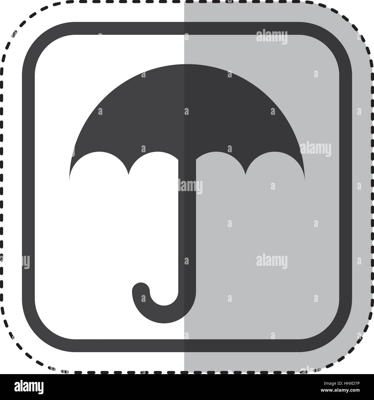 umbrella packing symbol icon vector illustration design Stock Vector ...