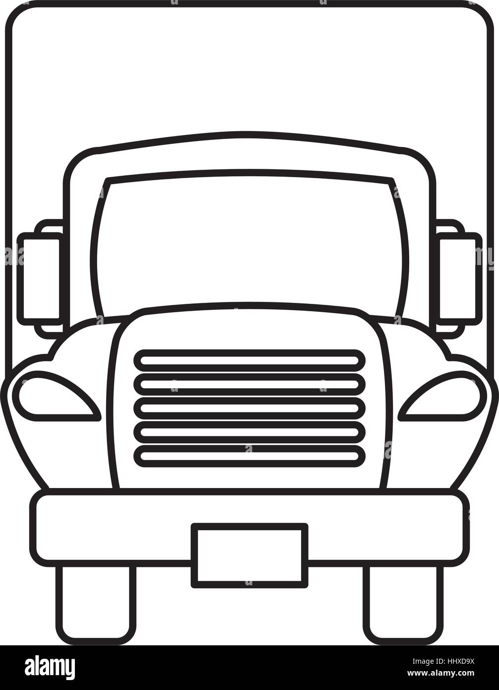 truck delivery vehicle icon vector illustration design Stock Vector ...