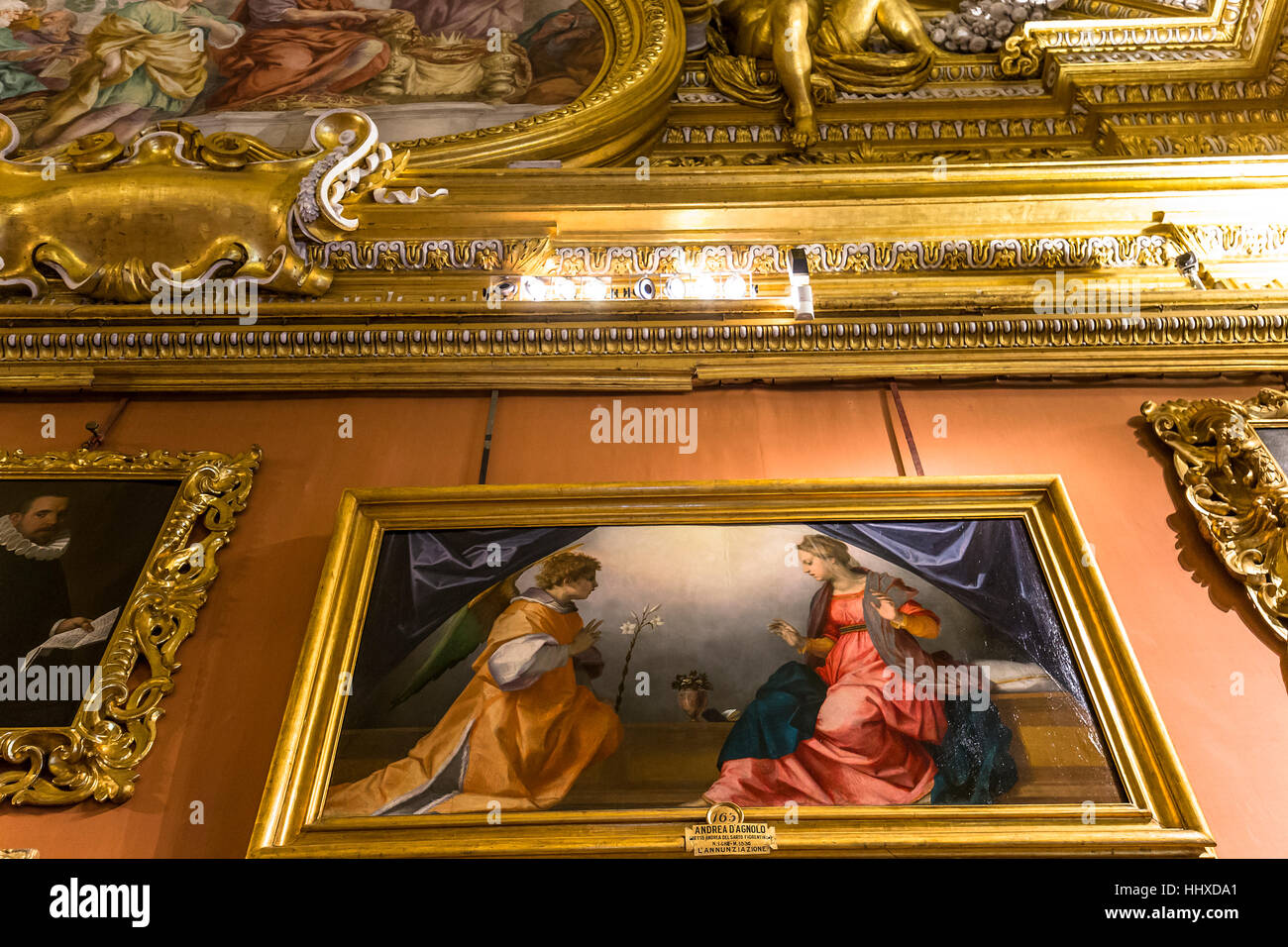 FLORENCE, ITALY, OCTOBER 28, 2015 : interiors and architectural details ...