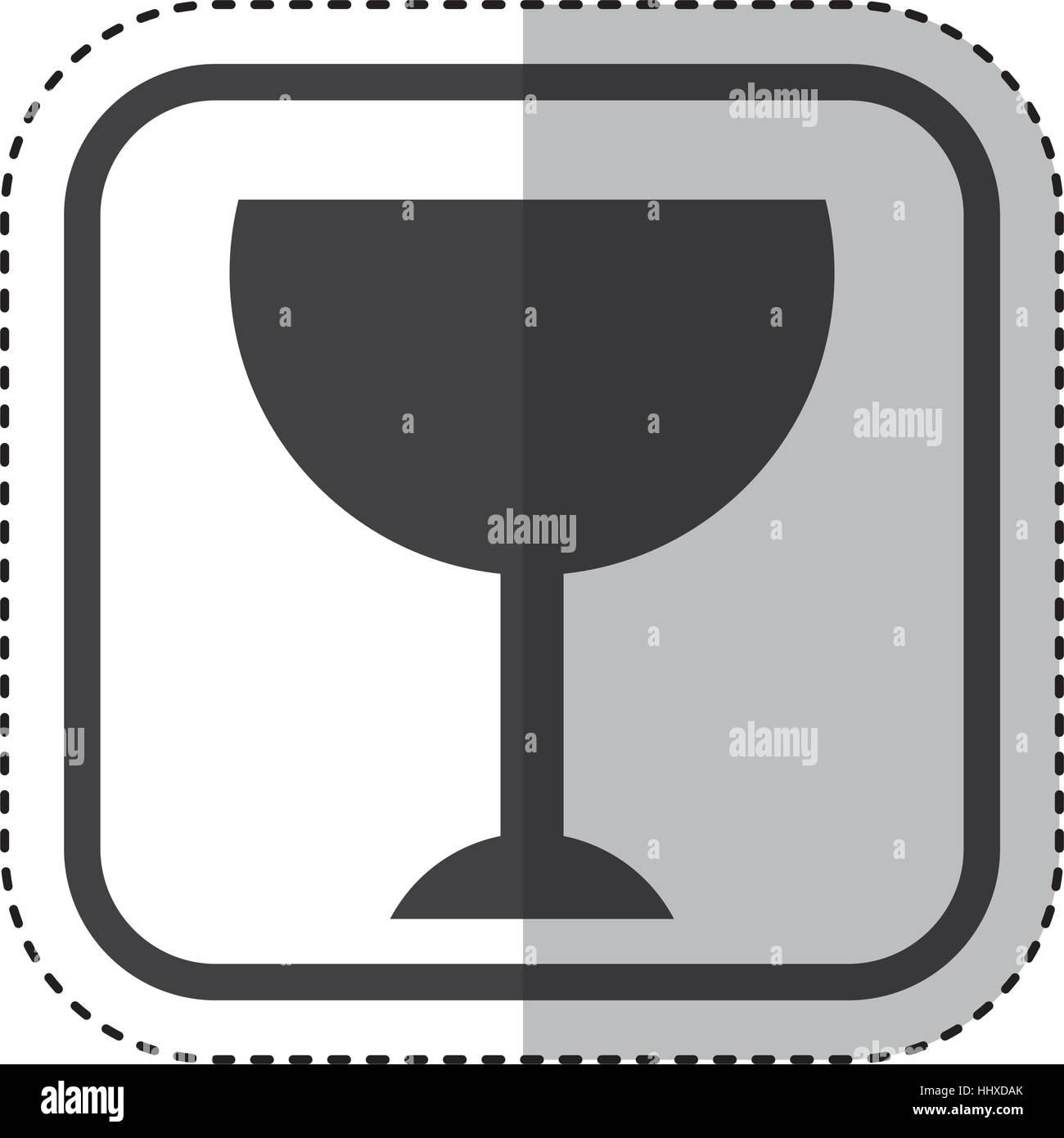 cup fragile packing sign vector illustration design Stock Vector Image ...