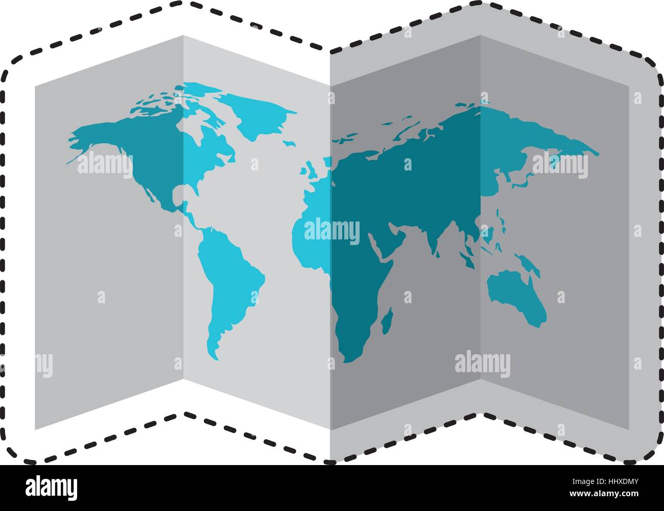 map paper guide isolated icon vector illustration design Stock Vector ...