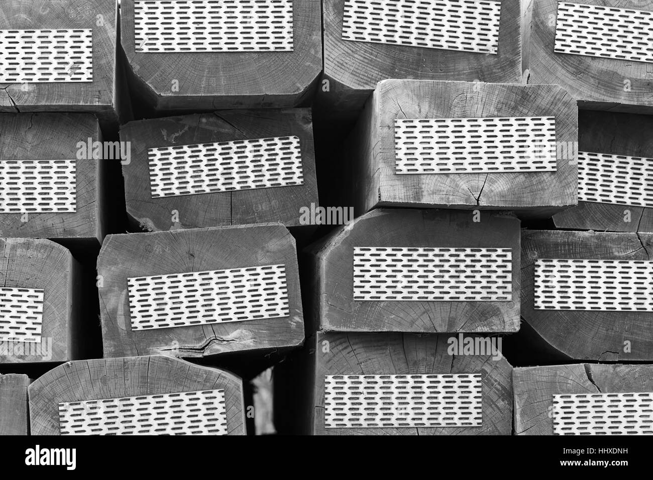 Stack of old railway sleepers hi-res stock photography and images - Alamy