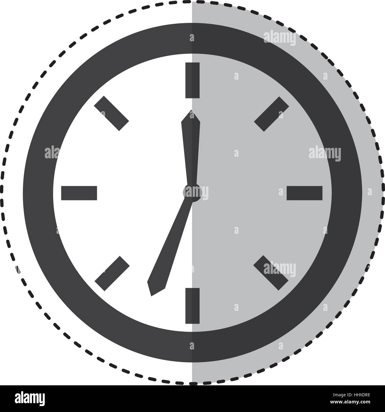time clock isolated icon vector illustration design Stock Vector Image ...