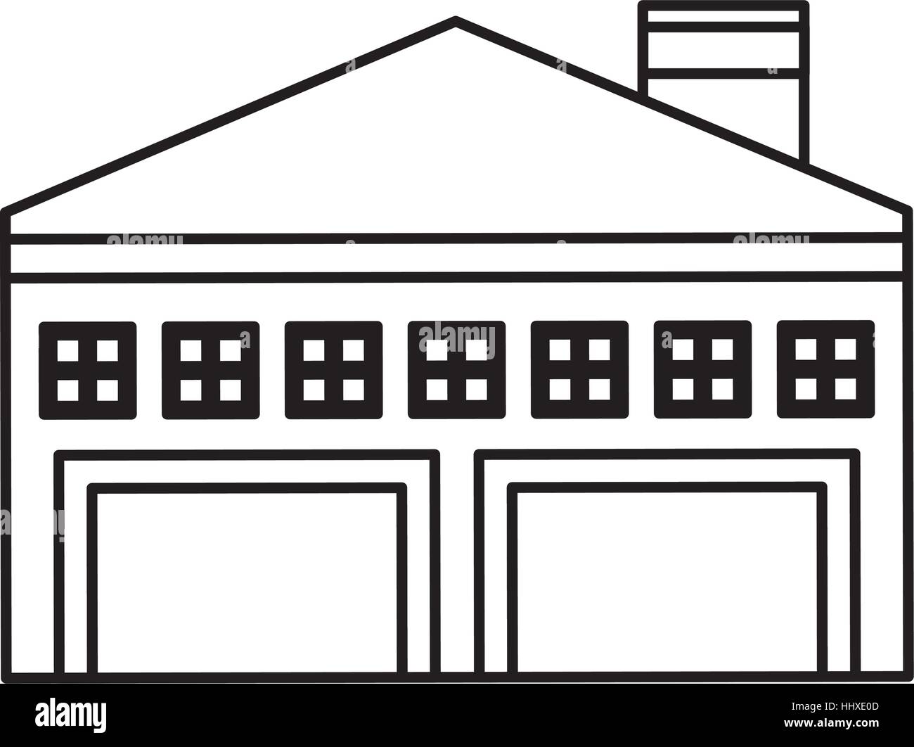 warehouse building isolated icon vector illustration design Stock ...