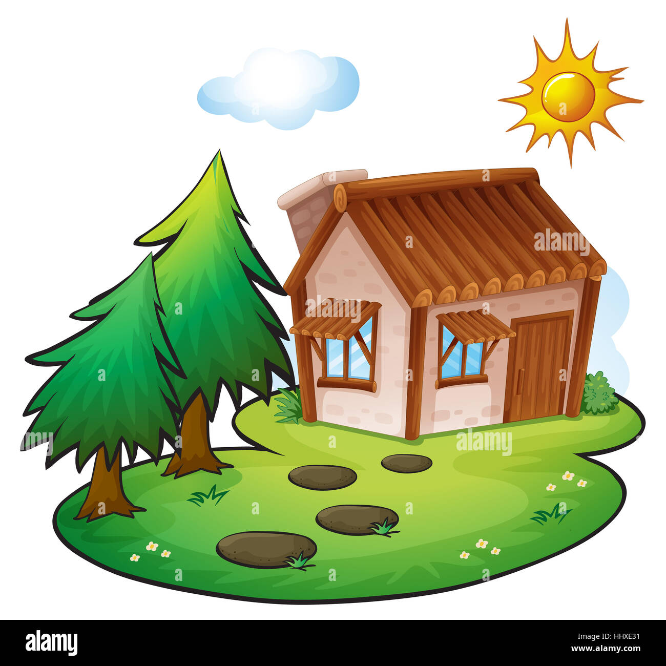 comic, illustration, cartoon, close, blue, house, building, big, large ...