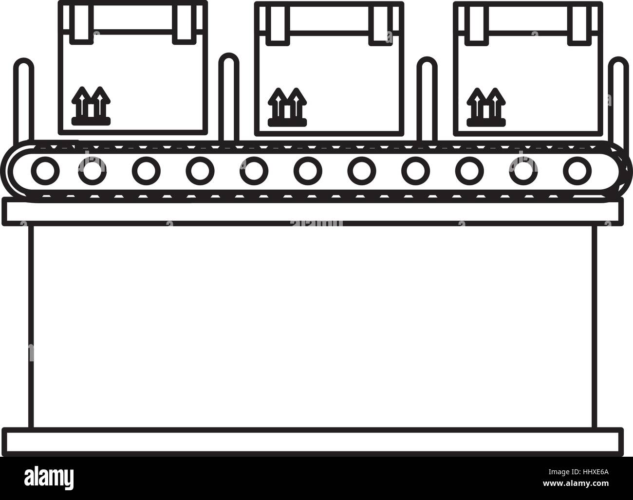 Automatic conveyer Stock Vector Images - Alamy