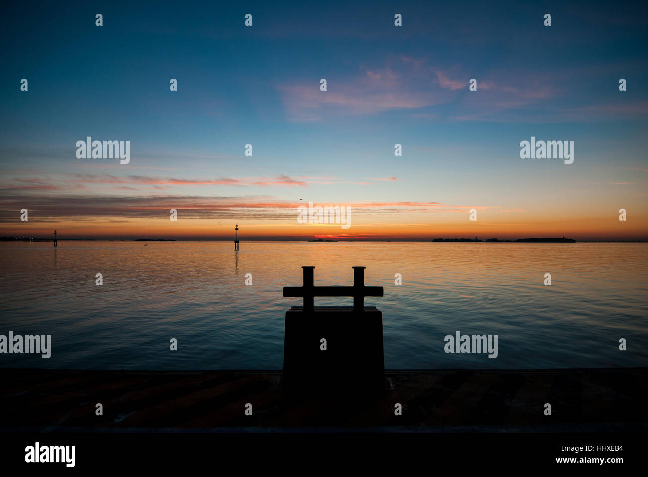 Blue lagoon sunset hi-res stock photography and images - Alamy