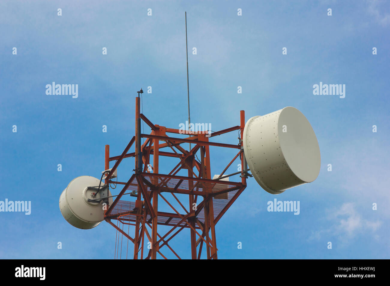 Communication antenna tower Stock Photo - Alamy