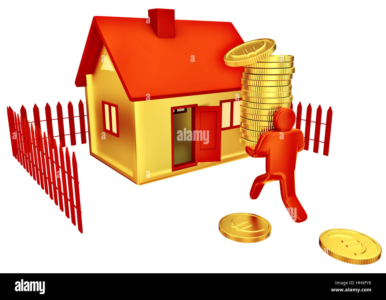 house, building, currency, coin, finance, estate, investment, home ...