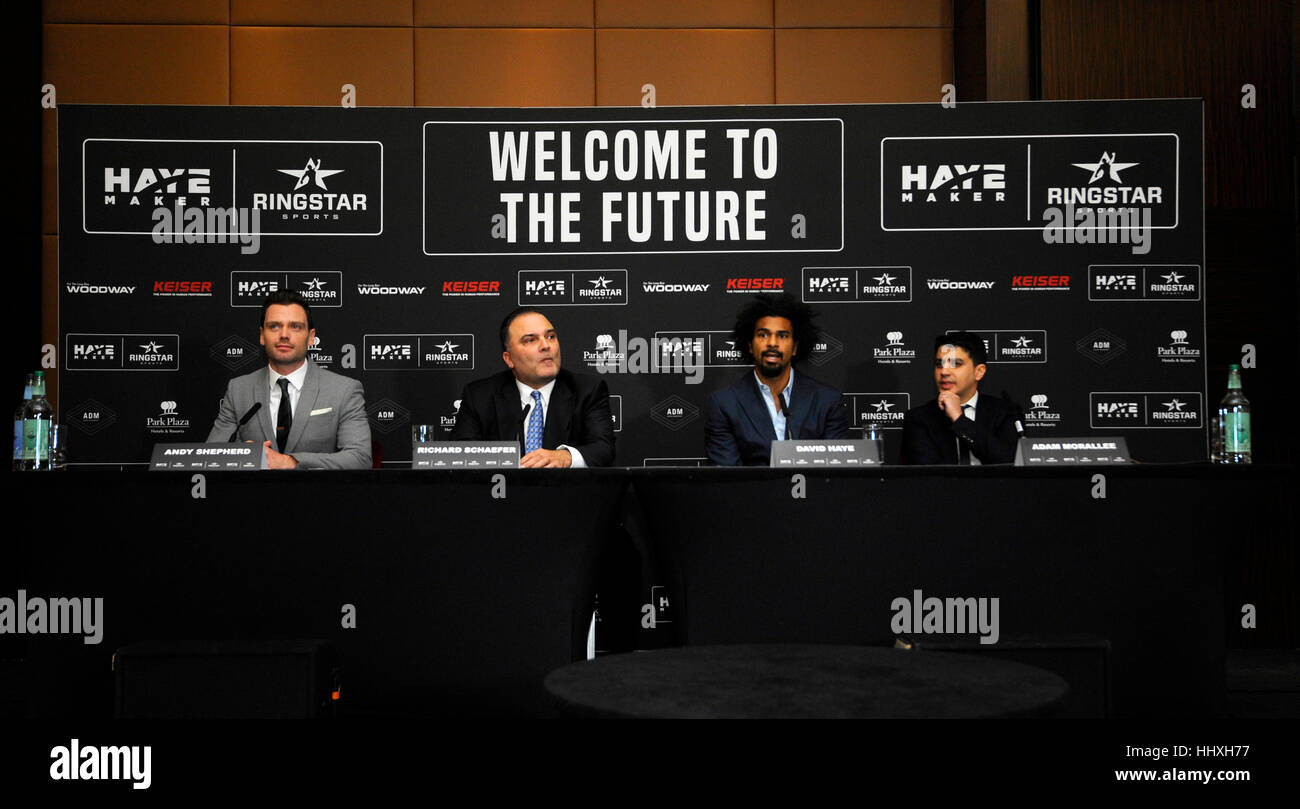 (left-right) Andy Shepherd, Richard Schaefer, David Haye and Adam ...