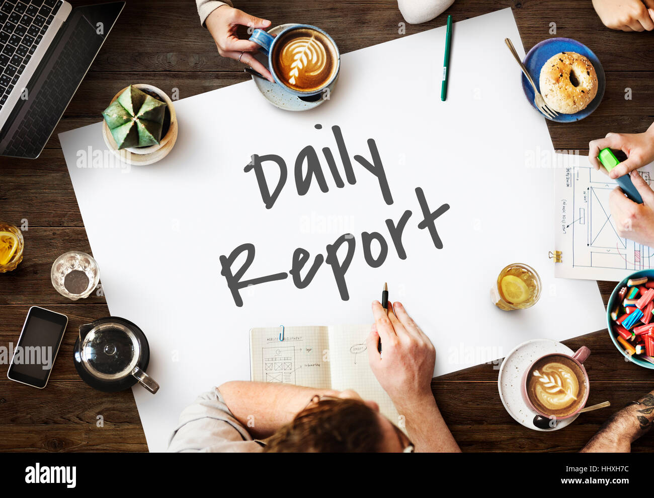 Financial Daily Report Business Strategy Minutes Concept Stock Photo ...
