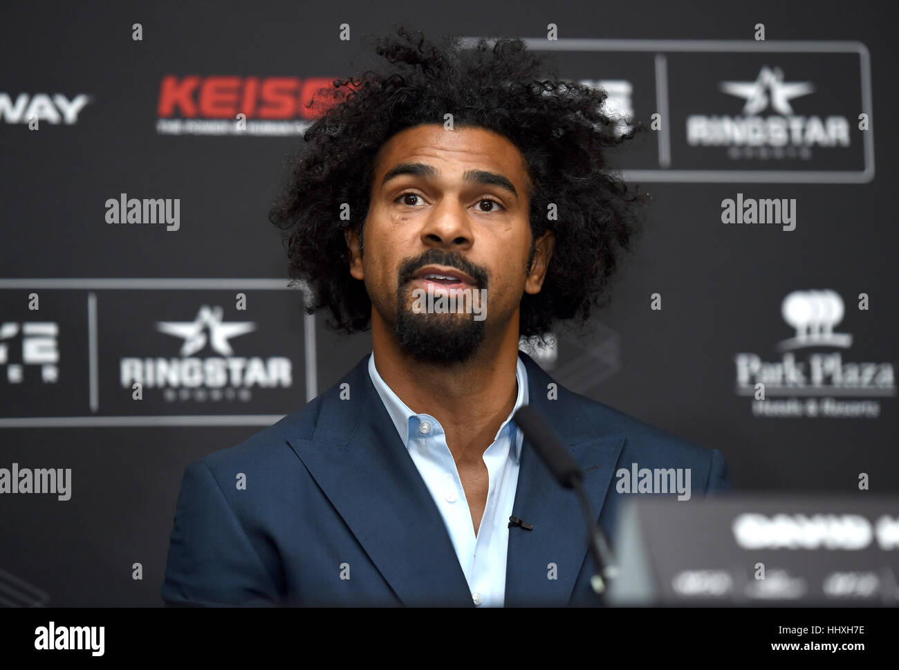 David Haye during a press conference to announce the launch of Haymaker ...