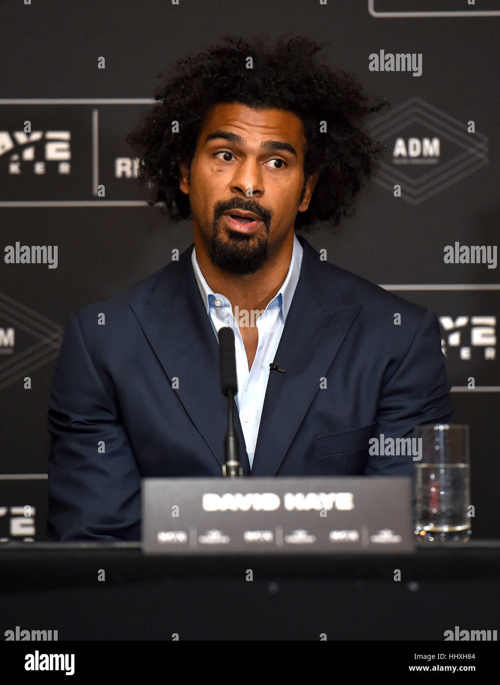 David Haye during a press conference to announce the launch of Haymaker ...