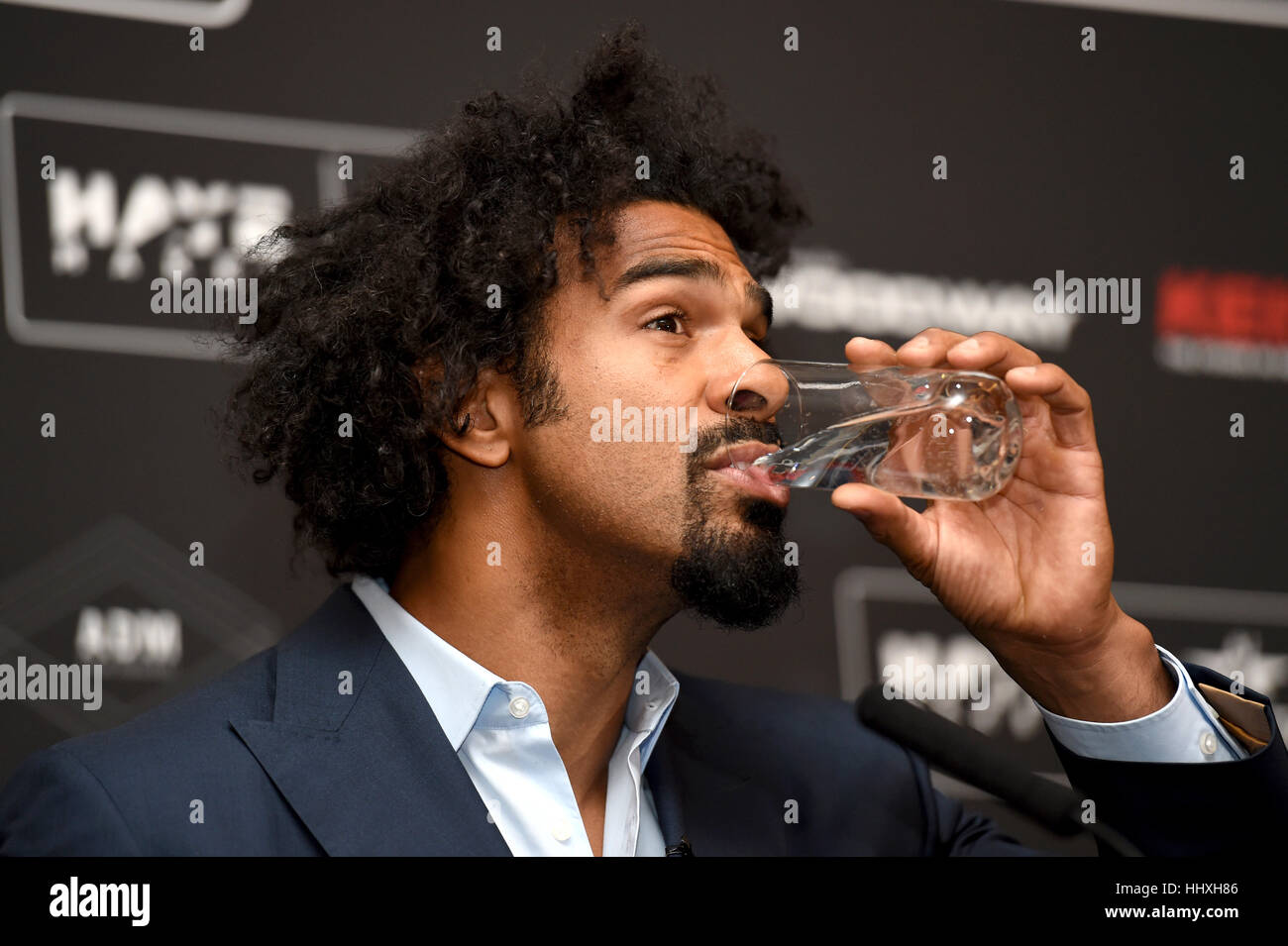 David Haye during a press conference to announce the launch of Haymaker ...
