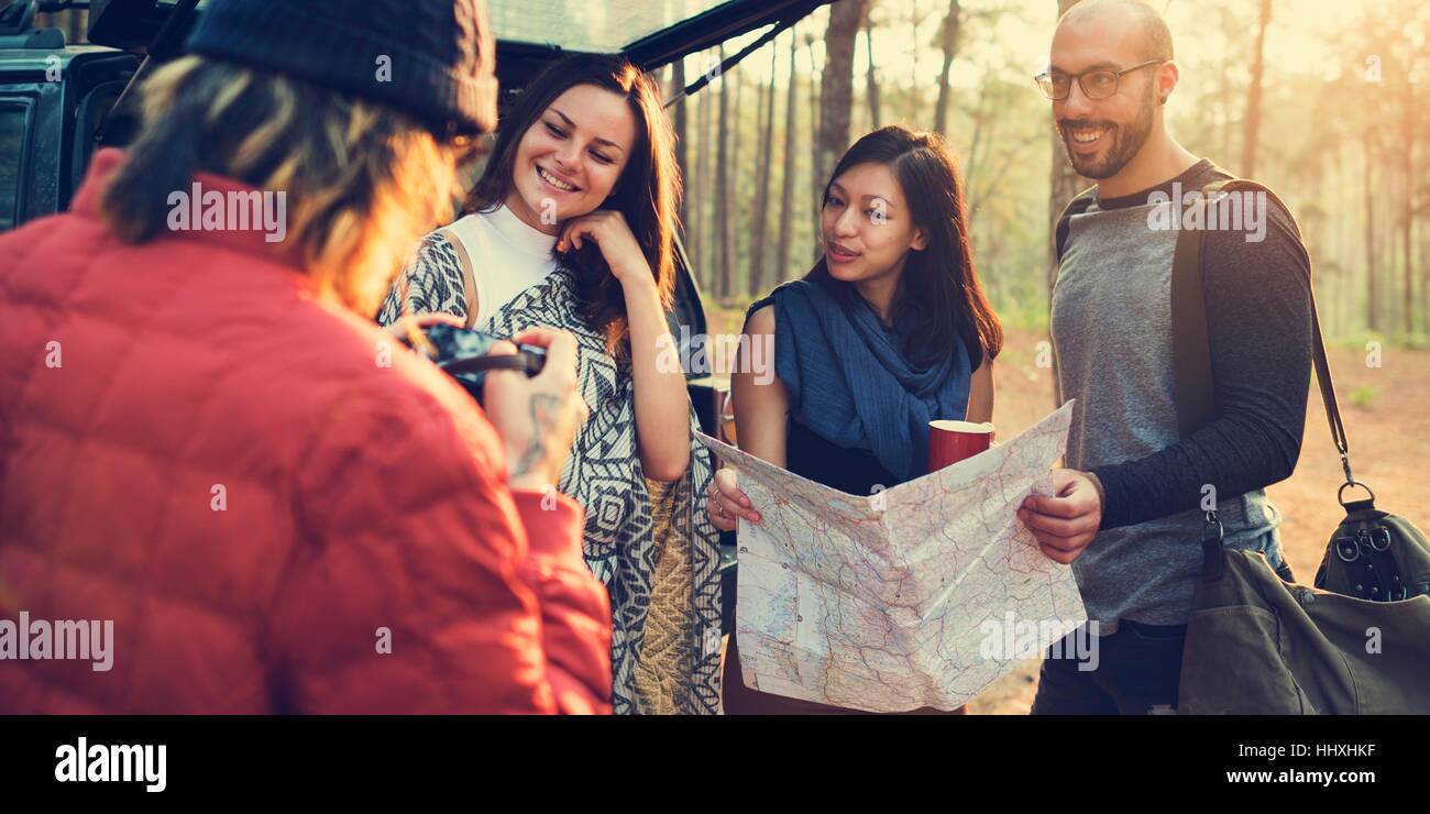 Group of People Traveling Concept Stock Photo - Alamy