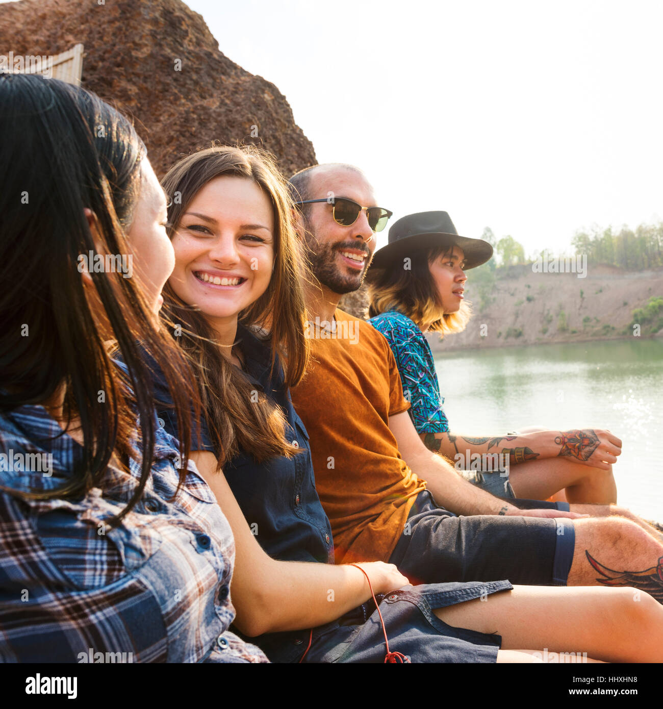 Friends Travel Holiday Adventure Together Concept Stock Photo - Alamy