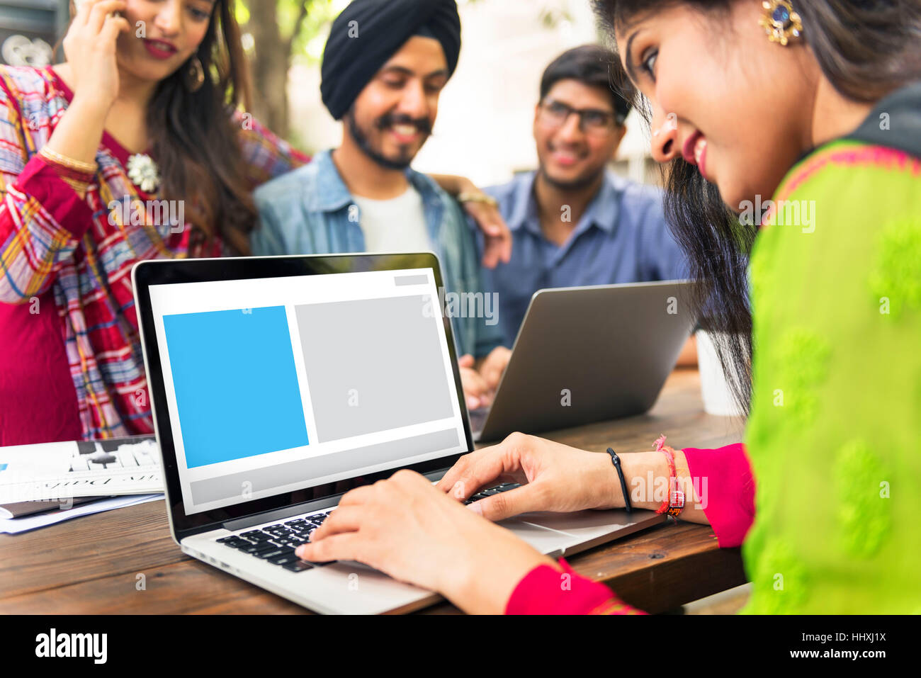 Web Design Template Copy Space Concept Stock Photo - Alamy