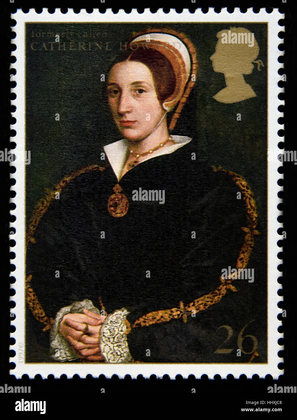 Postage stamp. Great Britain. Queen Elizabeth II. 1997. 450th. Death ...