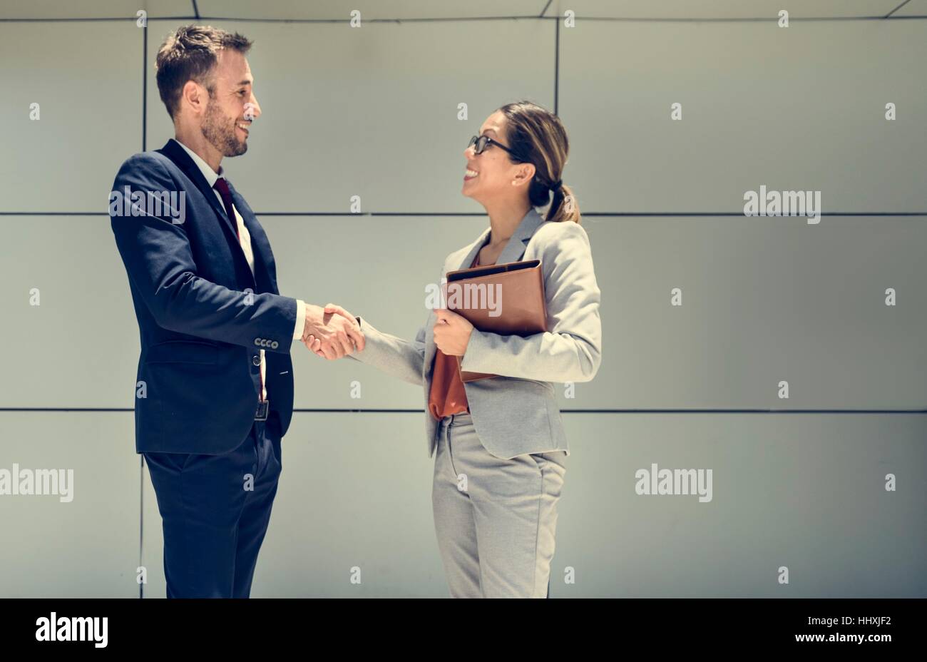 Handshake Greeting Corporate Business People Concept Stock Photo - Alamy