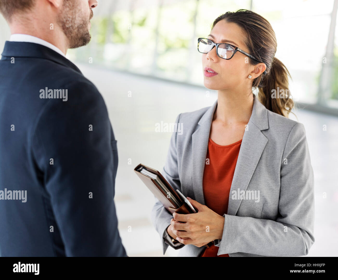 Business People Discussion Communication Togetherness Concept Stock ...