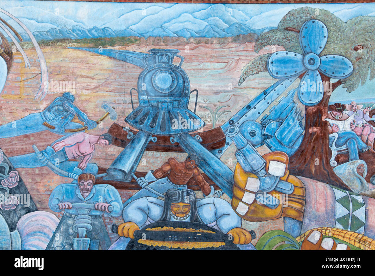 Mural in Santa Fe, New Mexico Stock Photo - Alamy