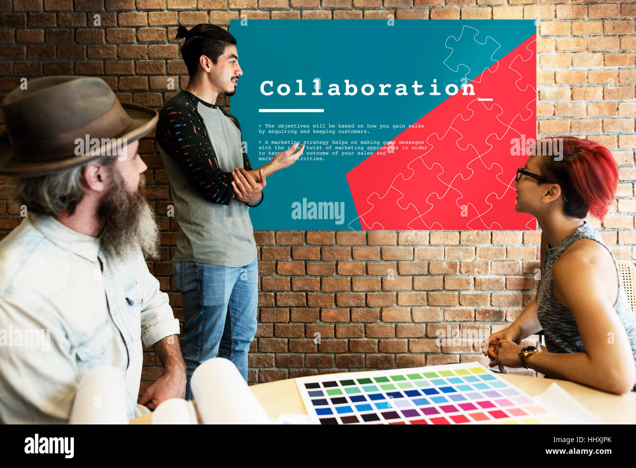 Team Work Collaboration Cooperation Concept Stock Photo - Alamy